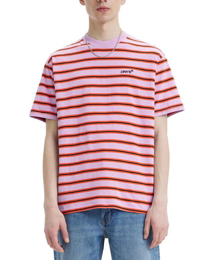Levi's Men's Premium Striped Short-Sleeve Crewneck T-Shirt - Macy's