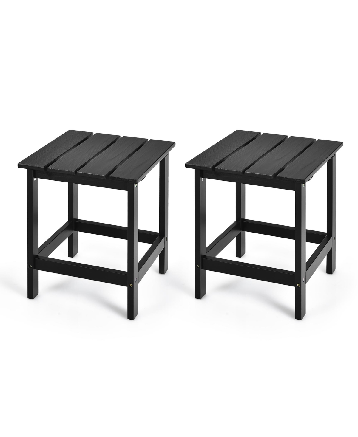 Click here for 2 Pcs Patio 15 End Side Coffee Table Square Wooden... prices