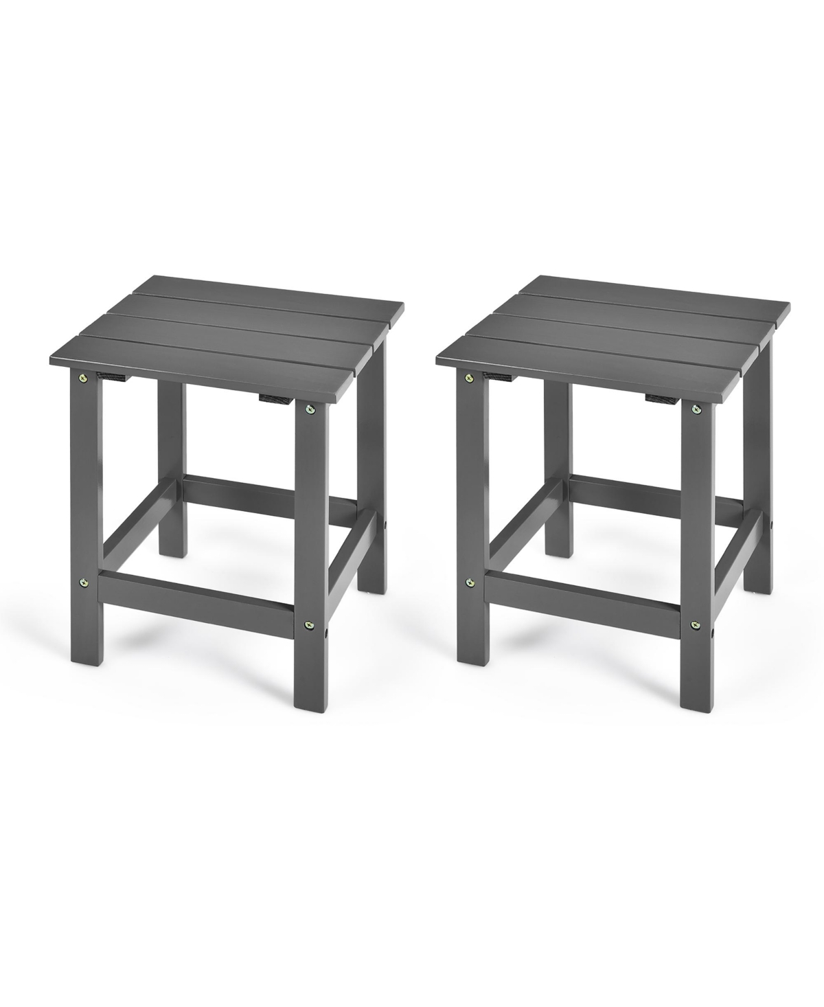 Click here for 2 Pcs Patio 15 End Side Coffee Table Square Wooden... prices