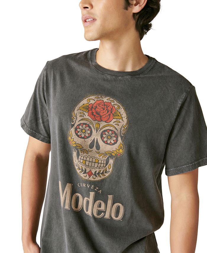 Lucky Brand Men's Regular Modelo Skull Graphic T-shirt - Macy's