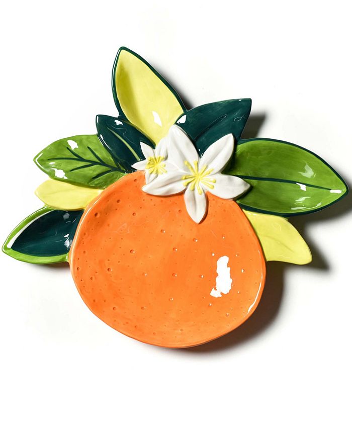 Coton Colors Orange Platter 13'' - Macy's