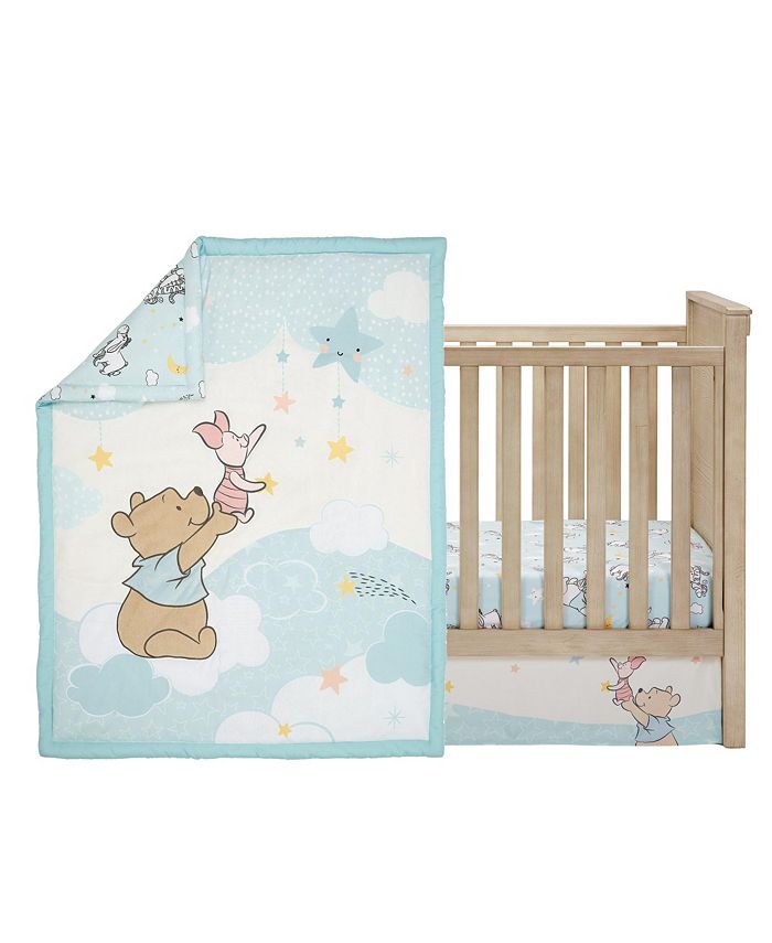Bedtime Originals Disney Baby Starlight Pooh 3-Piece Blue Nursery Crib ...