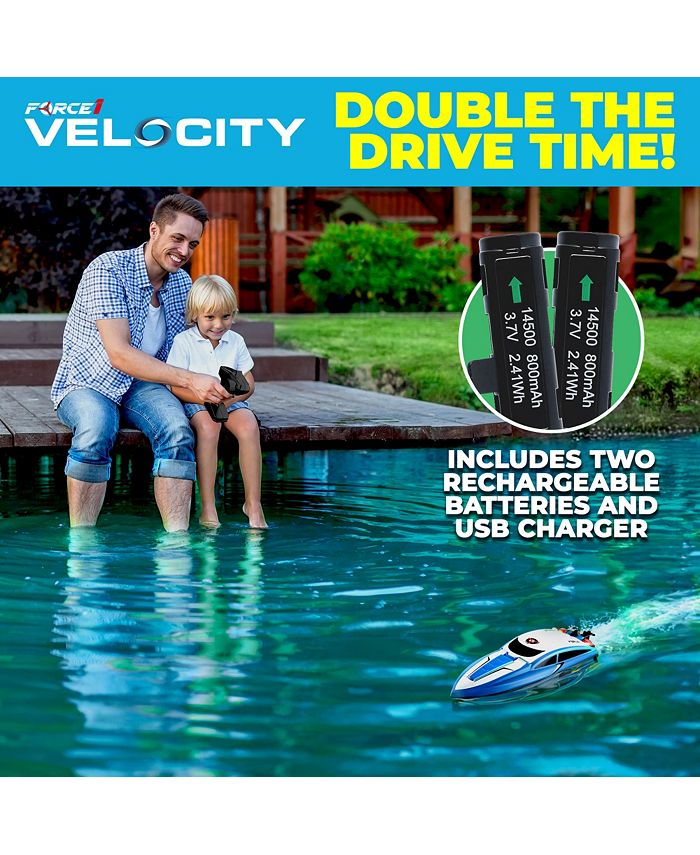 Force1 Velocity Fast RC Boat - Blue - Macy's
