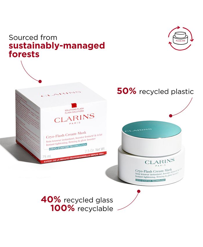 Clarins Cryo-Flash Instant Lift Effect & Glow Boosting Face Mask - Macy's