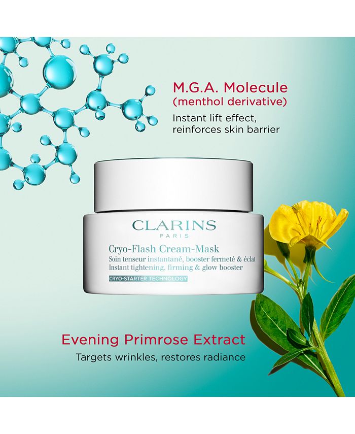 Clarins Cryo-Flash Instant Lift Effect & Glow Boosting Face Mask - Macy's