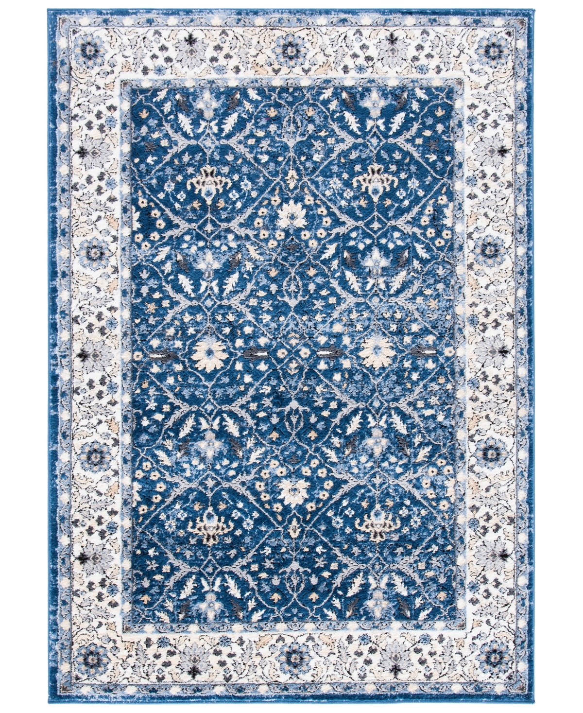 Click here for Safavieh Amelia ALA793 53 x 76 Area Rug - Navy  Iv... prices