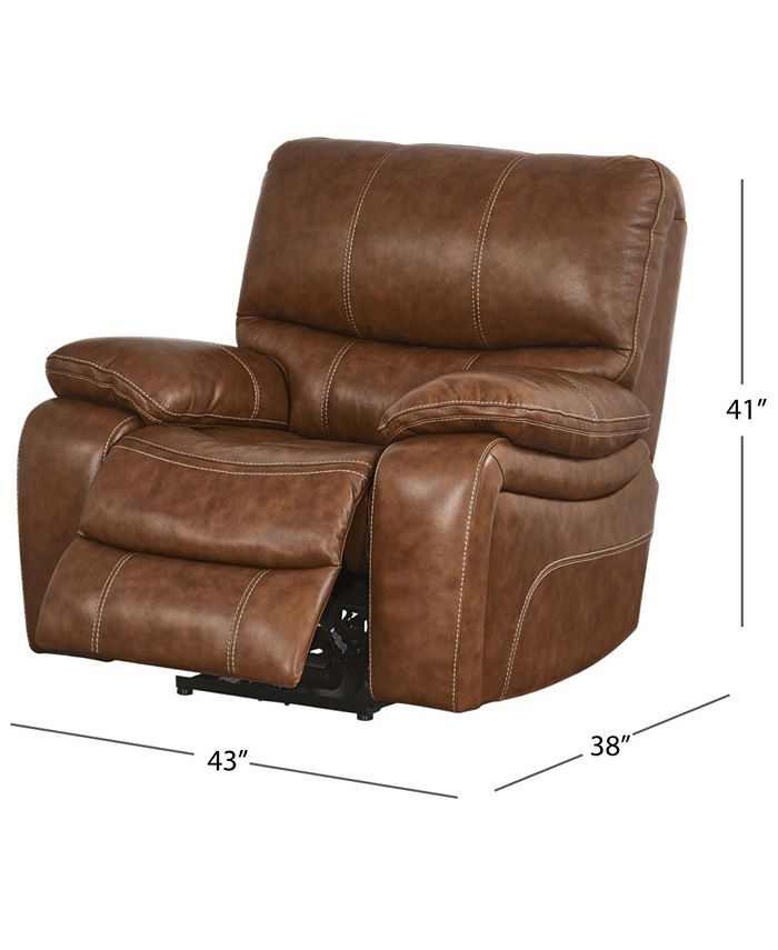 Abbyson Living Brandon Leather Power Recliner - Macy's