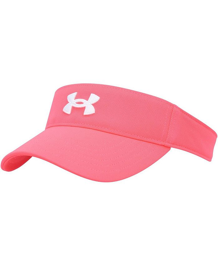 Under Armour Women's Pink Blitzing Performance Adjustable Visor - Macy's