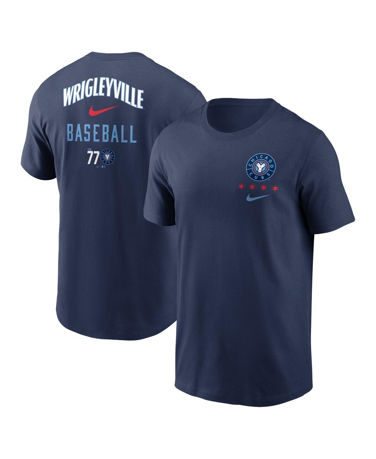 Click here for Mens Nike Navy Chicago Cubs City Connect 2-Hit T-s... prices