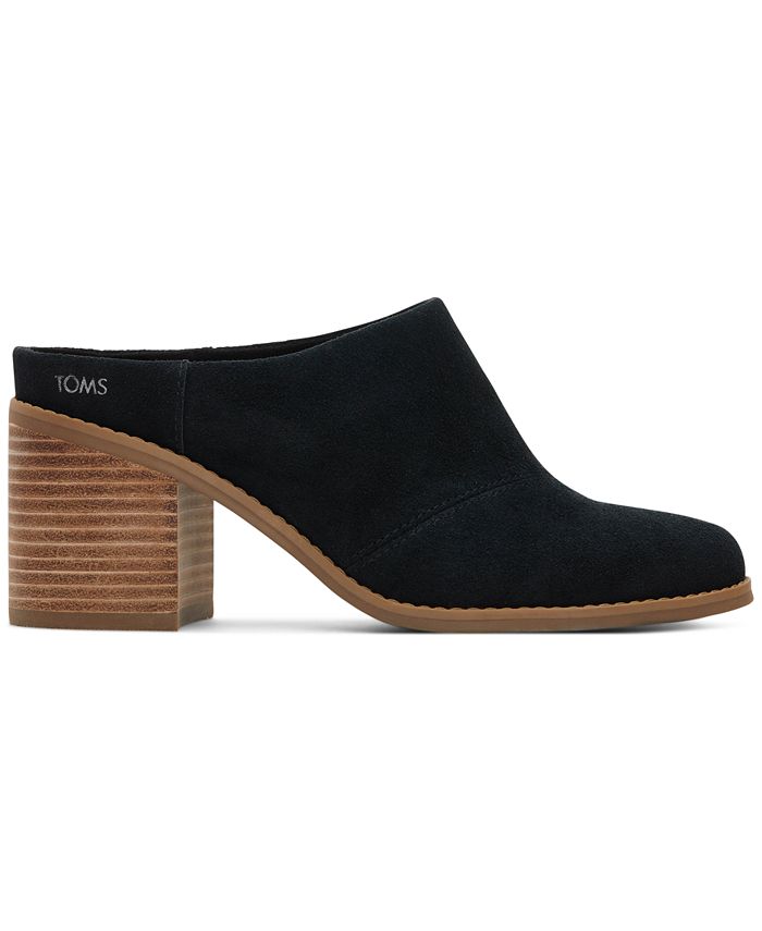 TOMS Women's Evelyn Stacked-Heel Mules - Macy's