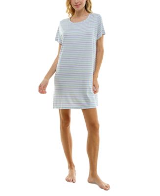 Roudelain Women's Printed Short Sleeve Sleepshirt - Macy's