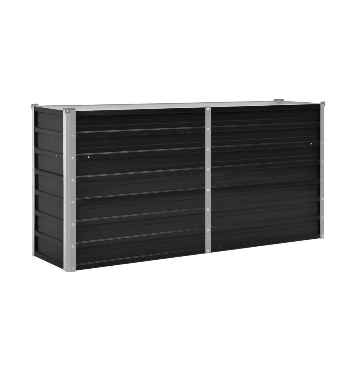 Click here for Garden Raised Bed Anthracite 63x15.7x30.3 Galvaniz... prices