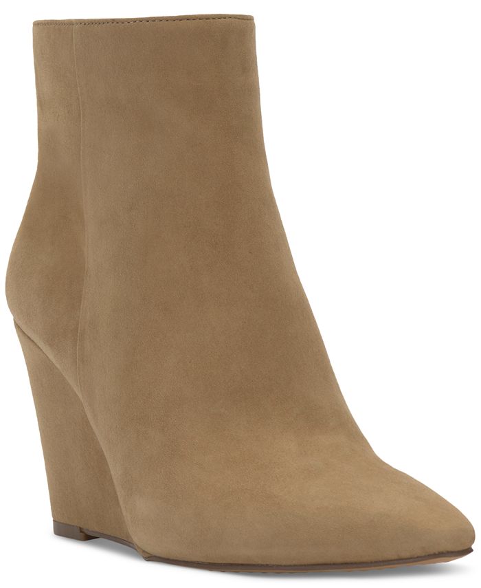 Vince Camuto Women's Teeray Pointed-Toe Wedge Booties - Macy's
