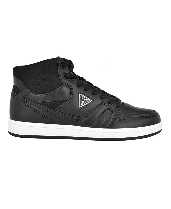 GUESS Men's Loko High Top Lace Up Fashion Sneakers - Macy's