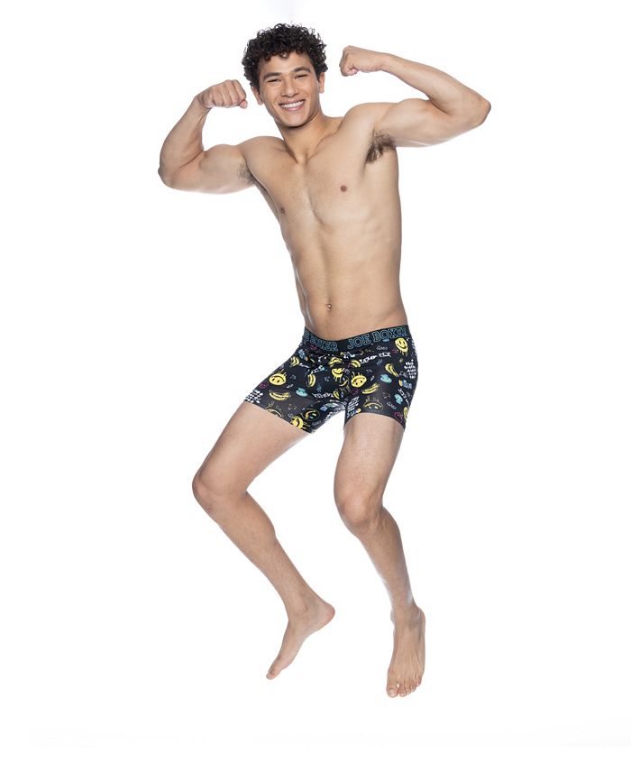 Joe Boxer Men's Graffiti Performance Boxer Briefs, Pack of 4 - Macy's