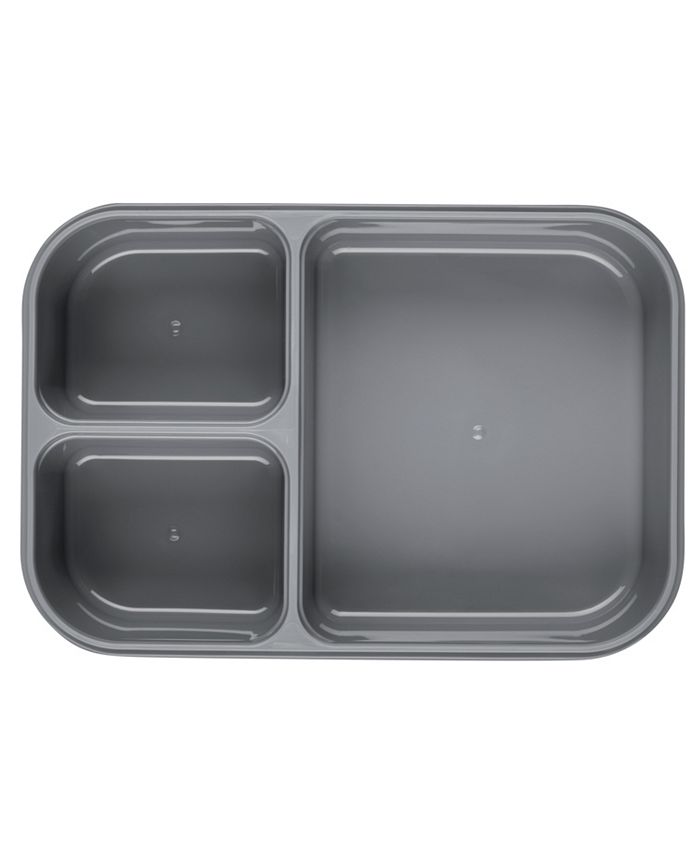Lock n Lock On The Go Meals Three Compartment Divided Lunch Container ...