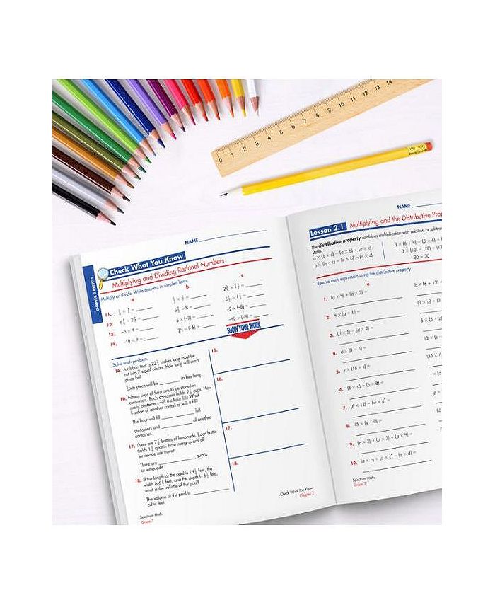 Barnes & Noble Spectrum Math Workbook, Grade 7 by Spectrum Compiler ...