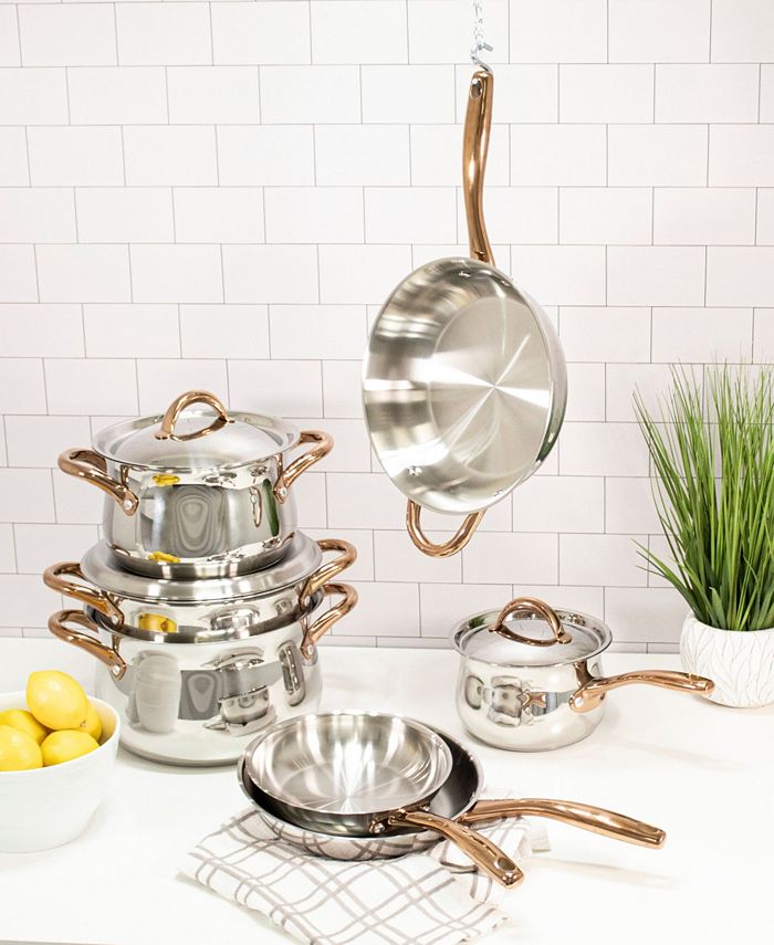 BergHOFF Ouro 18/10 Stainless Steel 14 Piece Cookware Set - Macy's