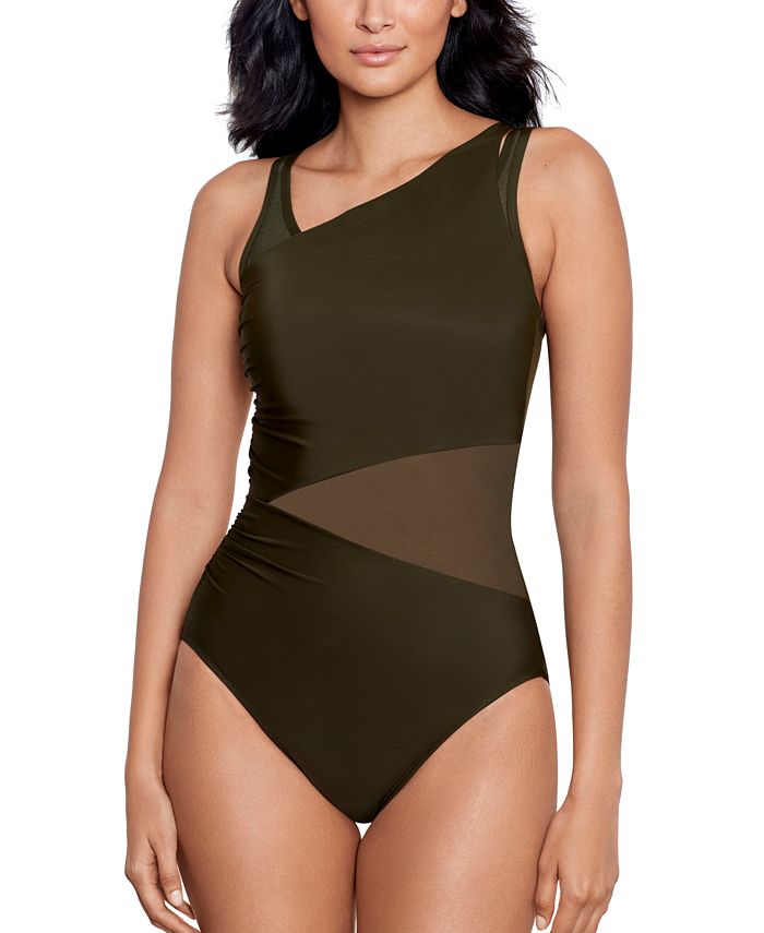 Miraclesuit Illusionist Azura Allover Slimming One Piece Swimsuit Macys