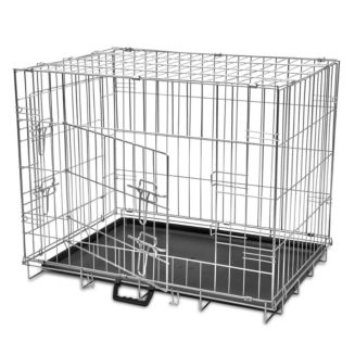 vidaXL Foldable Metal Dog Bench L - Macy's