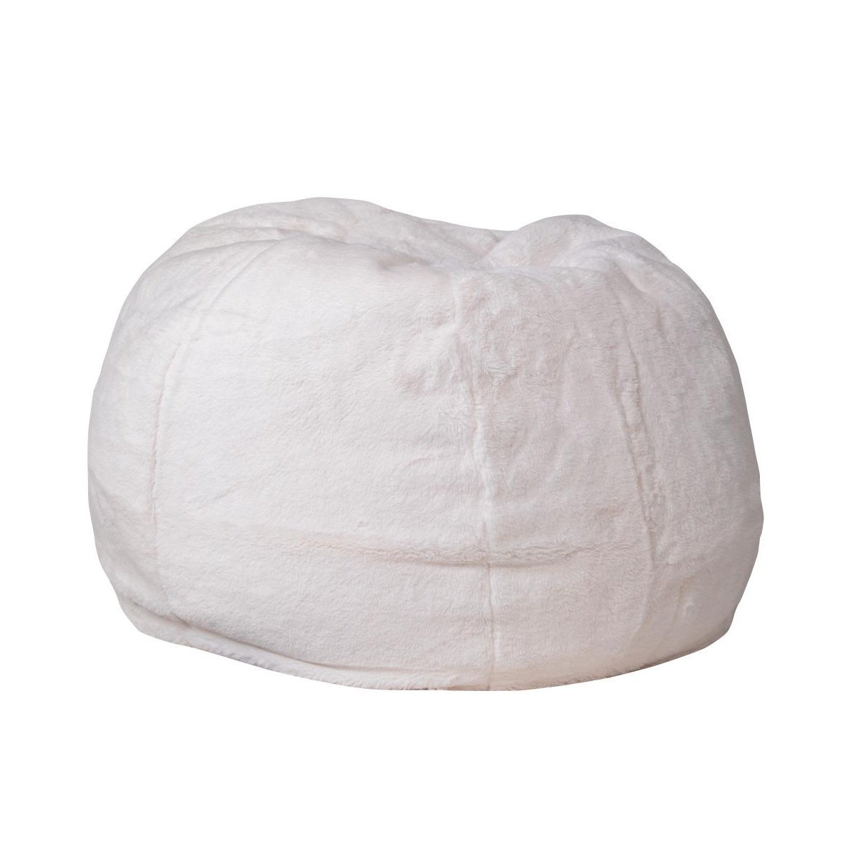 Click here for Small Bean Bag Chair For Kids And Teens - White fu... prices