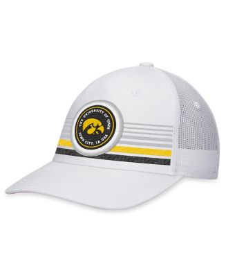 Men's Top of the World White Iowa Hawkeyes Top Trace Trucker Snapback ...