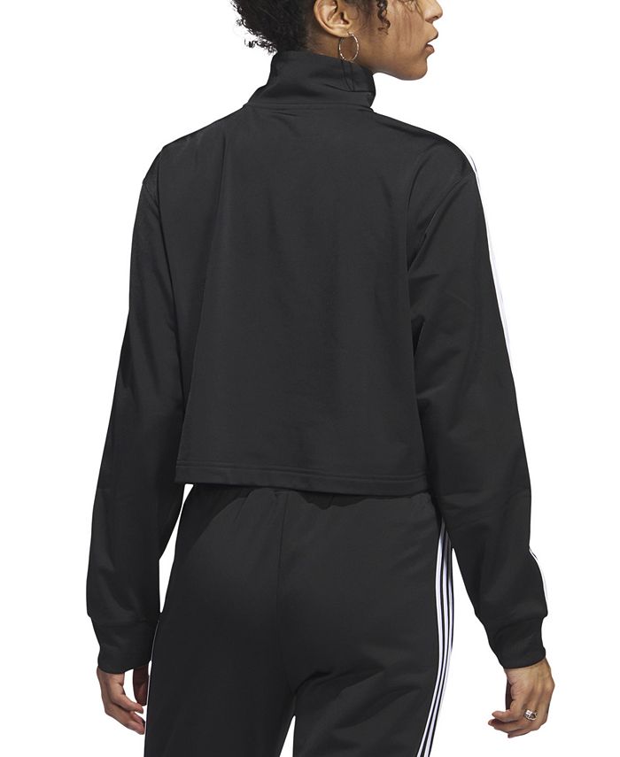 adidas Women's Quarter-Snap-Up Tricot Pullover Top - Macy's