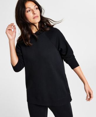 ID Ideology Women's Relaxed Hooded Fleece Sweatshirt, Created for Macy ...