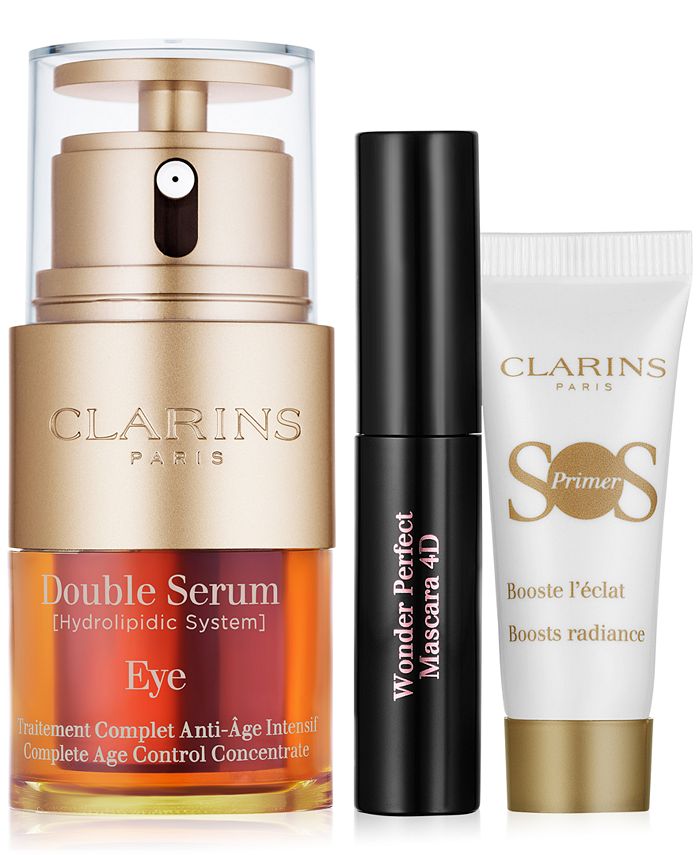 Clarins 3-Pc. Double Serum Eye Firming & Hydrating Anti-Aging Skincare ...
