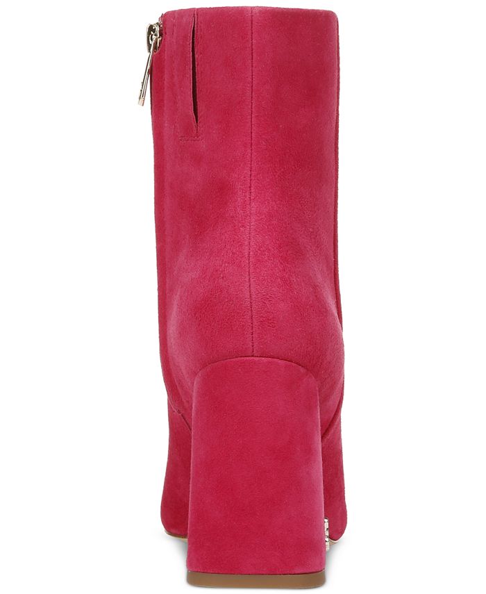 Sam Edelman Women's Codie Square-Toe Flared-Heel Booties - Macy's