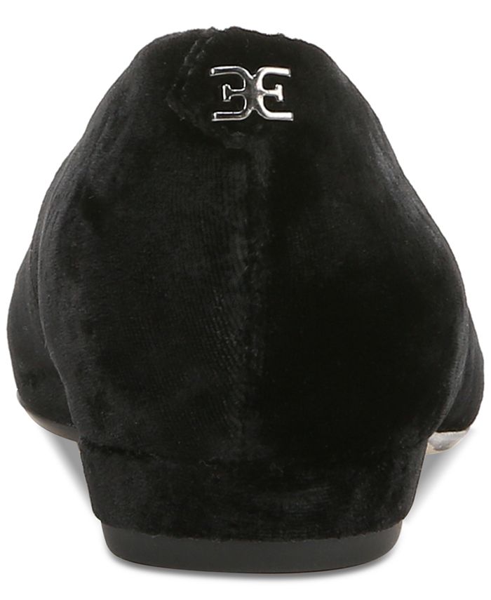 Sam Edelman Women's Janina Slip-On Embellished Buckle Flats - Macy's