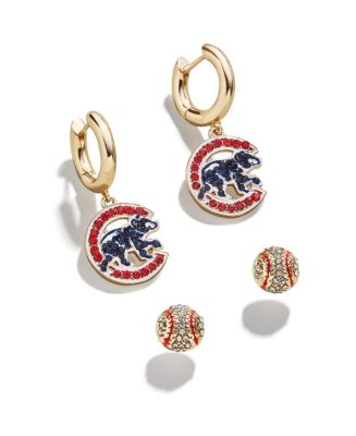 Women's Baublebar Gold-Tone Chicago Cubs Team Earrings Set - Macy's