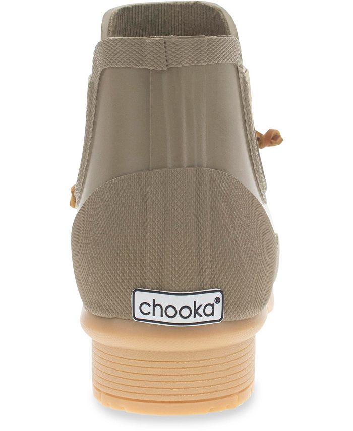 Chooka Women's Classic Tie Bootie Chelsea Rain Boot - Macy's