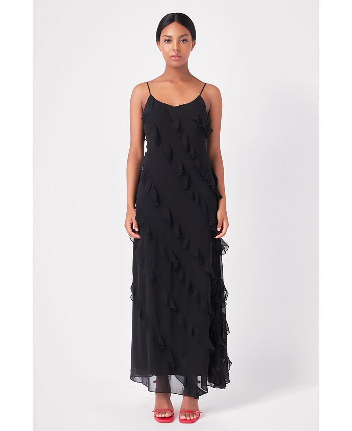 endless rose Women's Slip Ruffled Dress - Macy's