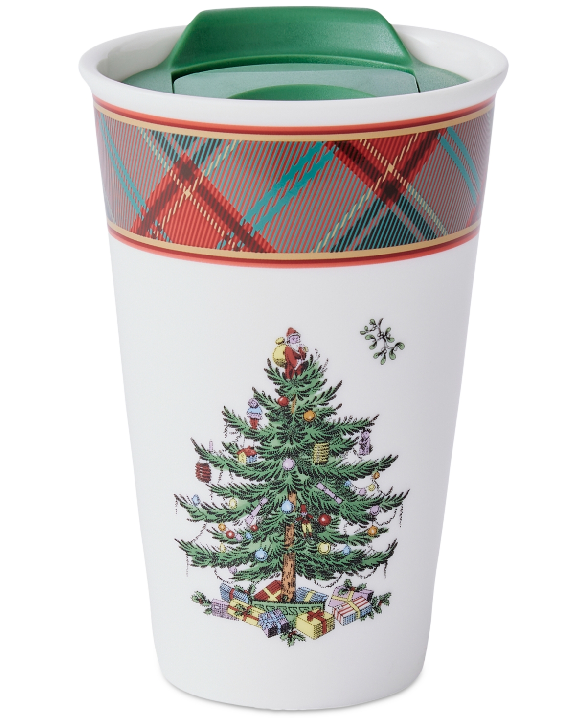 Click here for Spode Christmas Tree Tartan Travel Mug with Lid -... prices