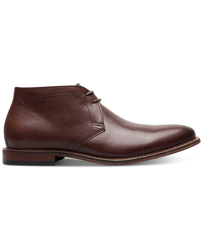 Stacy Adams Men's Martindale Leather Plain Toe Chukka Boots - Macy's