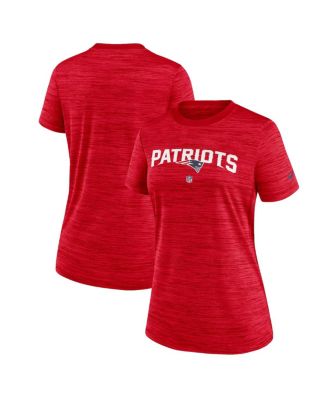 Women's Nike Red New England Patriots Sideline Velocity Performance T ...