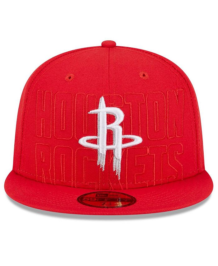 New Era Men's Red Houston Rockets 2023 NBA Draft 59FIFTY Fitted Hat ...