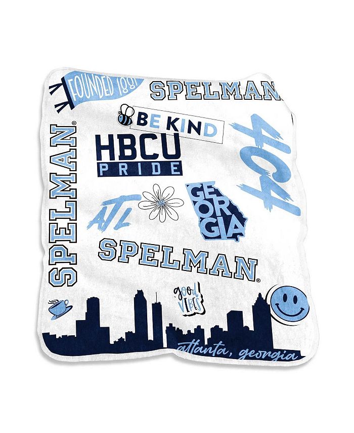 Logo Brands Spelman College Jaguars 50'' x 60'' Native Raschel Plush ...