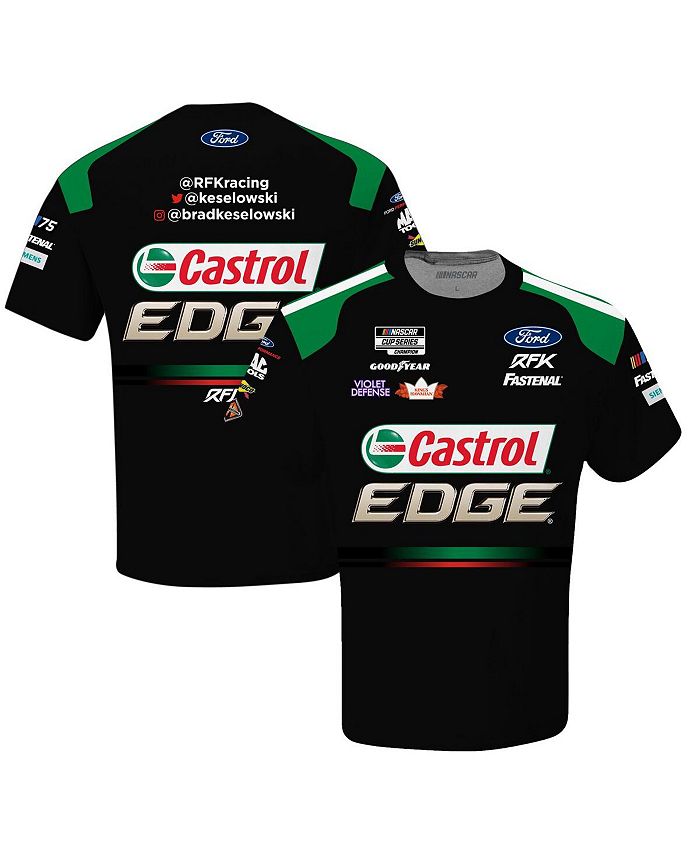 Rfk Racing Men's Black Brad Keselowski Castrol Edge Sublimated Uniform ...