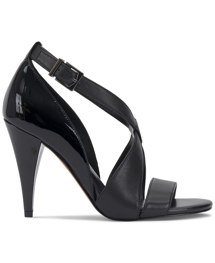 Vince Camuto Women's Aleanna Strappy Cone-Heel Dress Sandals - Macy's