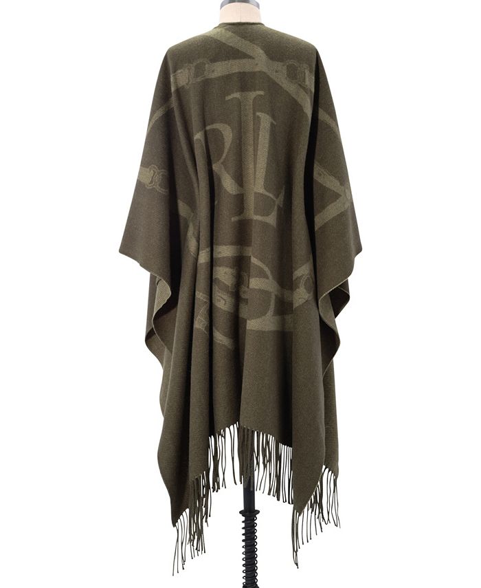 Lauren Ralph Lauren Equestrian Oversized Ruana - Macy's