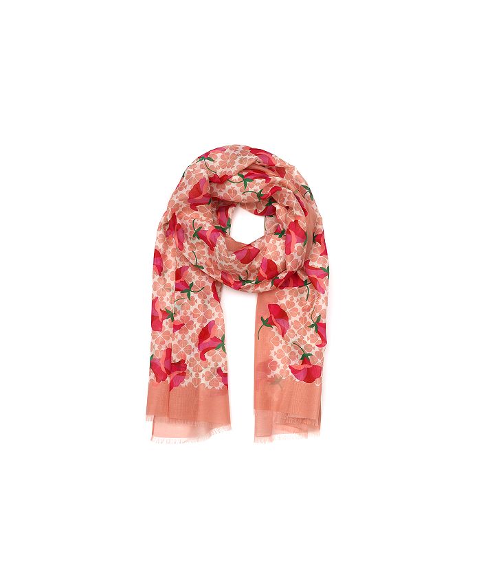 kate spade new york Spade Flower Oblong Scarf - Macy's
