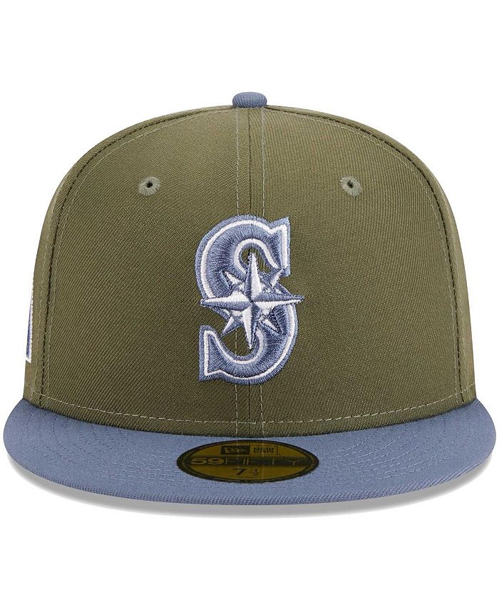 New Era Men's Olive, Blue Seattle Mariners 59FIFTY Fitted Hat - Macy's