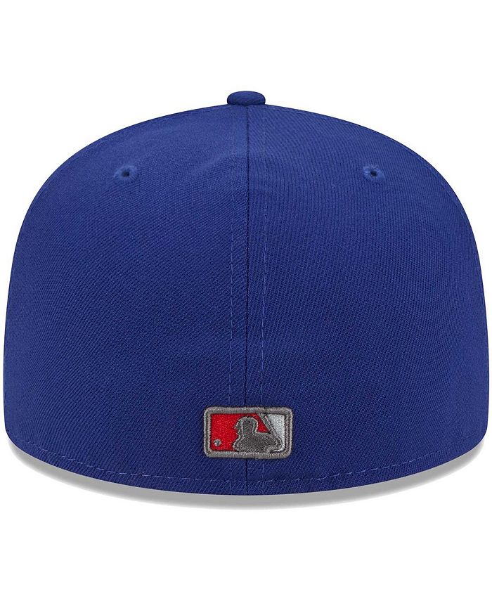 New Era Men's Royal Los Angeles Dodgers Script Fill 59FIFTY Fitted Hat ...