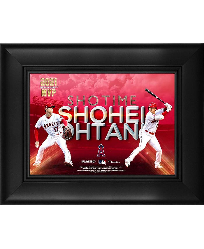 Fanatics Authentic Shohei Ohtani Los Angeles Angels 2021 AL MVP Framed ...
