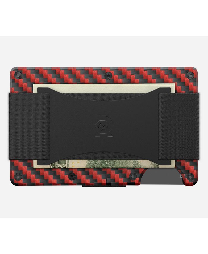 The Ridge Carbon Fiber Red Carbon Wallet 3K - Macy's