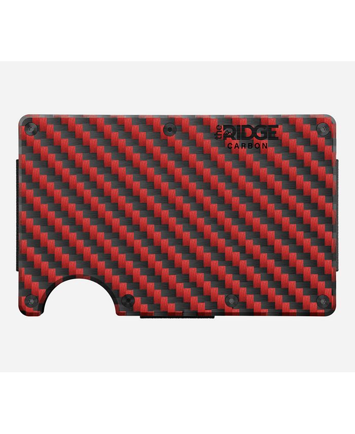 The Ridge Carbon Fiber Red Carbon Wallet 3K - Macy's