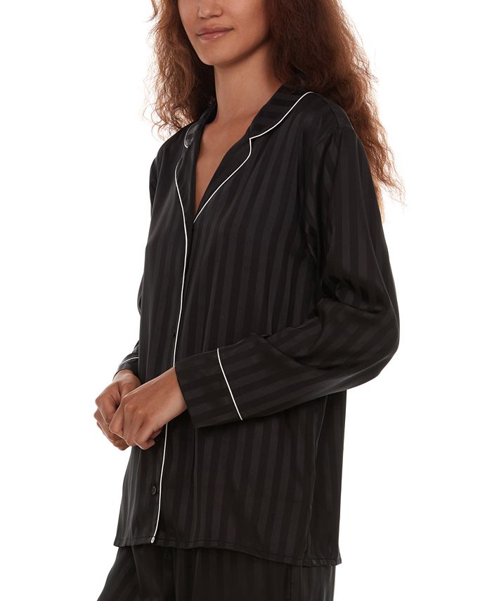 Flora by Flora Nikrooz Women's Angela 2-Pc. Shadow Striped Pajamas Set ...