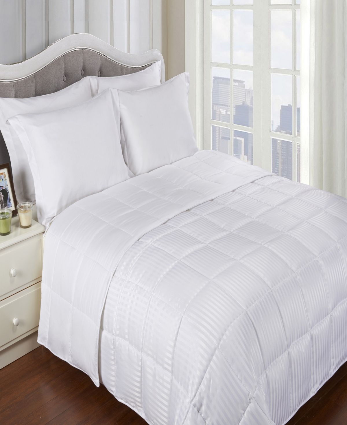 Click here for Superior Stripe Hypoallergenic Down Alternative Bl... prices